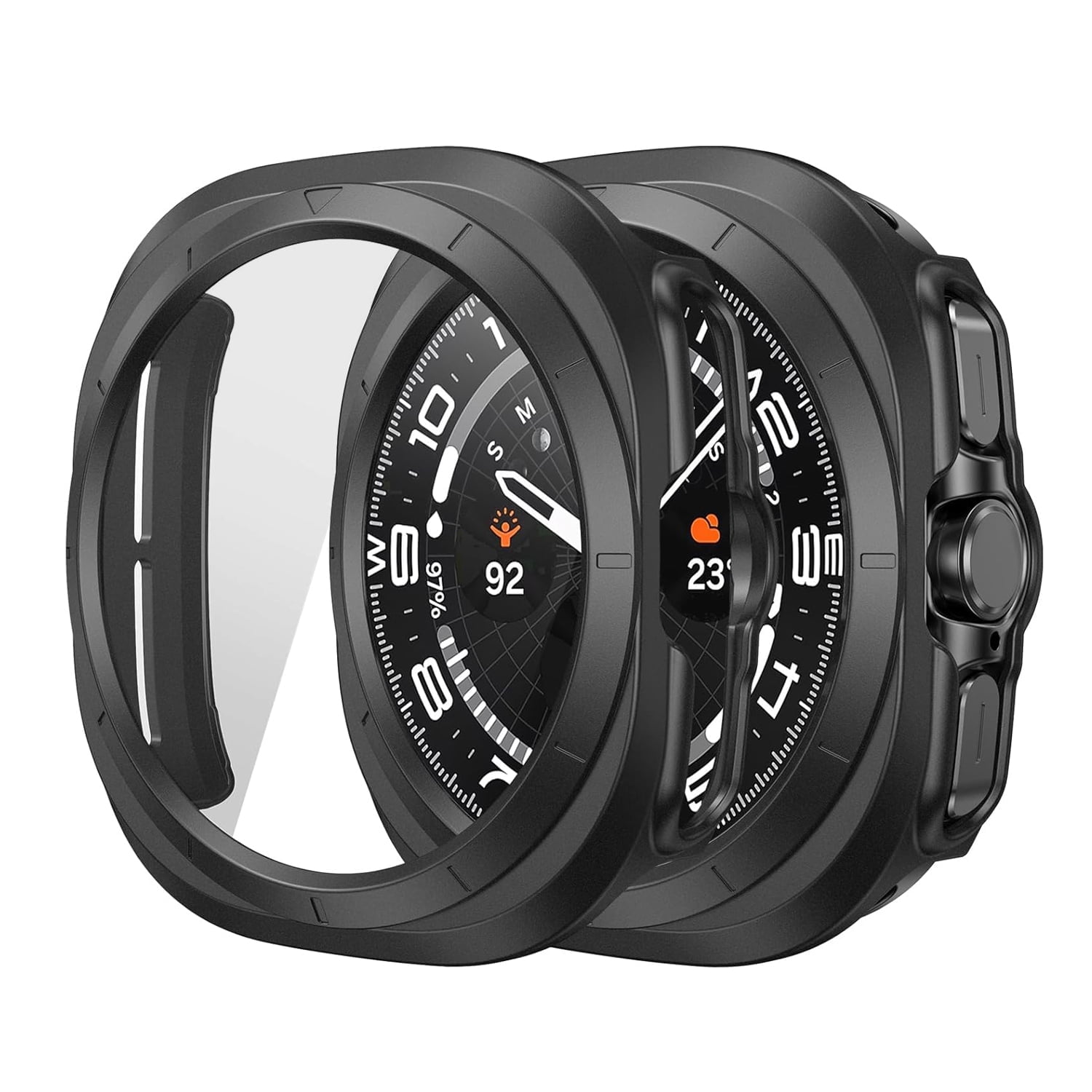 For Samsung Galaxy Watch Ultra 47mm (2025/2024) Screen Protector Case ...