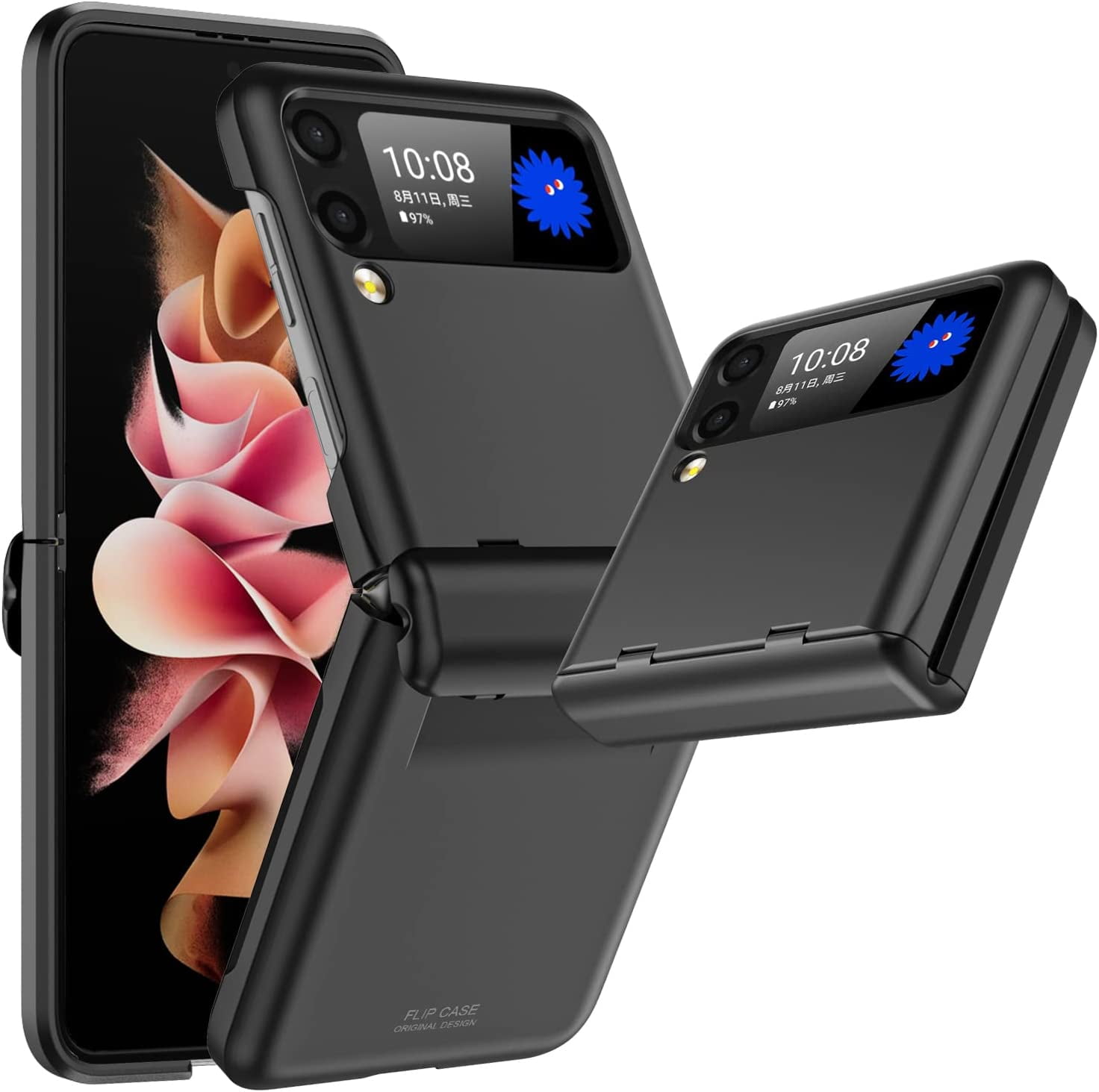 For Samsung Galaxy Z Flip 3 Case with Hinge Protection (2021)- Z Flip 3 ...