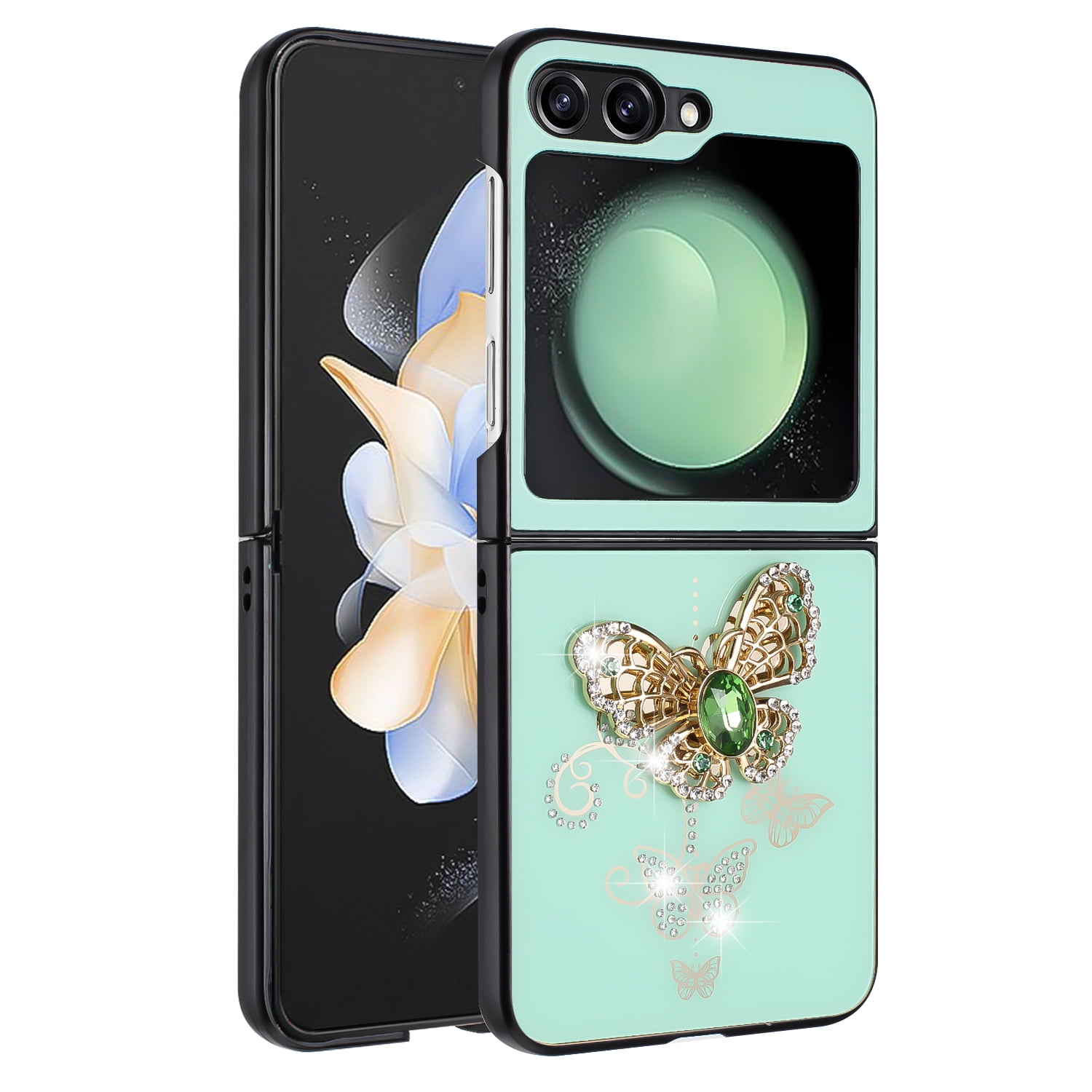 For Samsung Galaxy Z Flip 5 SPLENDID Diamond Glitter Ornaments ...