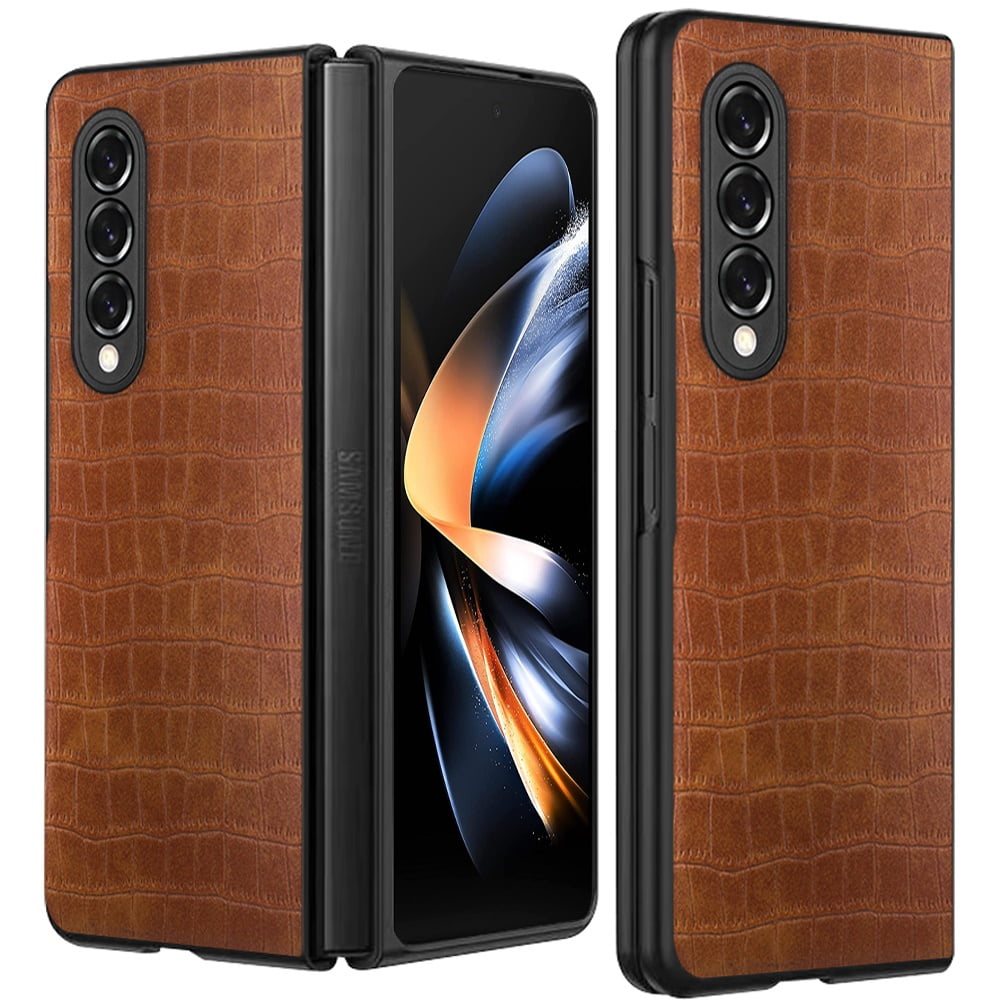 For Samsung Galaxy Z Fold 4 5G Ultra Slim Thin PU Leather Flip Snap On ...