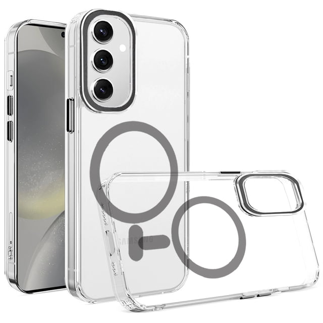 For Samsung Galaxy s24 Matching Clear Transparent Circle Design Case ...