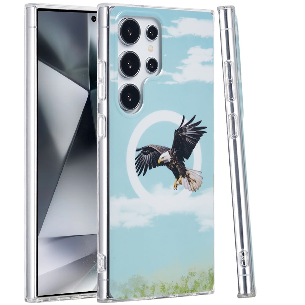 For Samsung Galaxy s24 Ultra [Magnetic Circle] Double Layer Design IMD ...