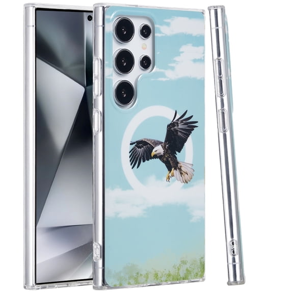 For Samsung Galaxy s24 Ultra [Magnetic Circle] Double Layer Design IMD ...