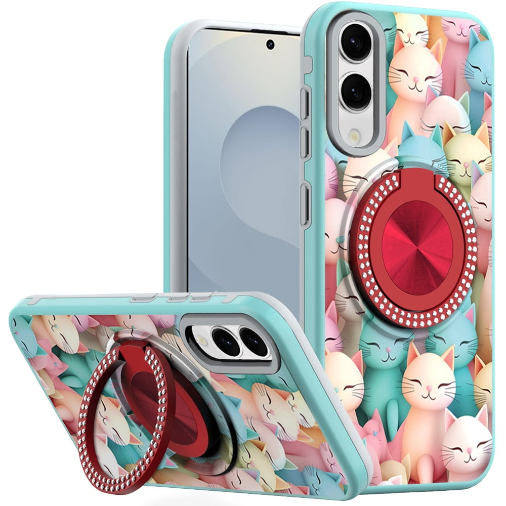 For Samsung Galaxy s25 Edge Metal Diamond CD Pattern Design Matte ...