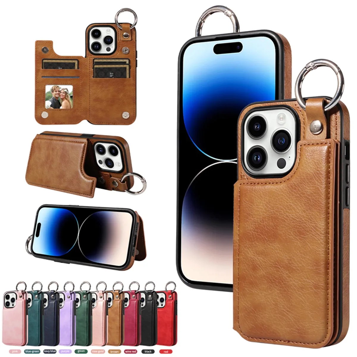 For Samsung S23 phone case wallet, with PU leather card bag back cover ...