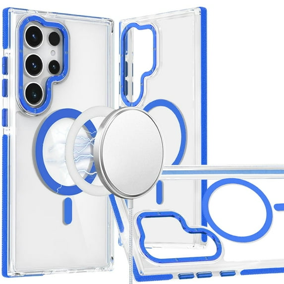 For Samsung s25 Ultra Matching Color Frame Strong Magnetic Ring Circle ...