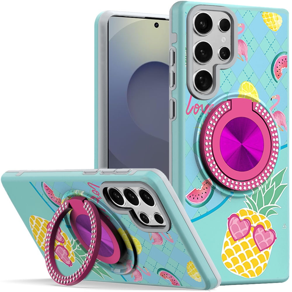 For Samsung s25 Ultra Metal Diamond CD Pattern Design Matte Finished ...