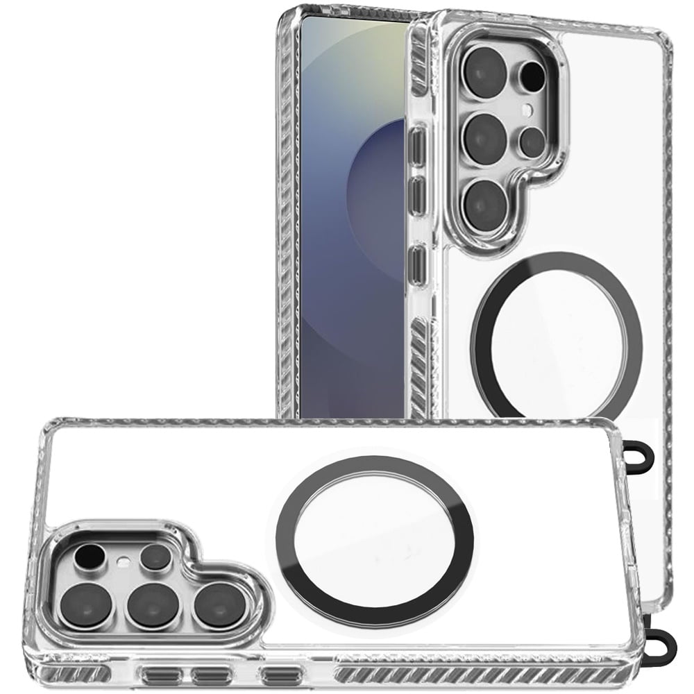 For Samsung s25 Ultra Transparent HQ Clear Line Design Edged Hybrid ...