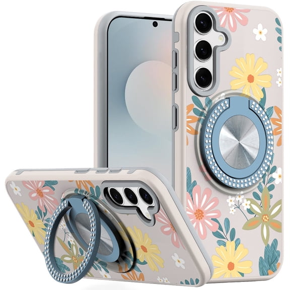 For Samsung s25 FE Metal Diamond CD Pattern Design Matte Finished ...