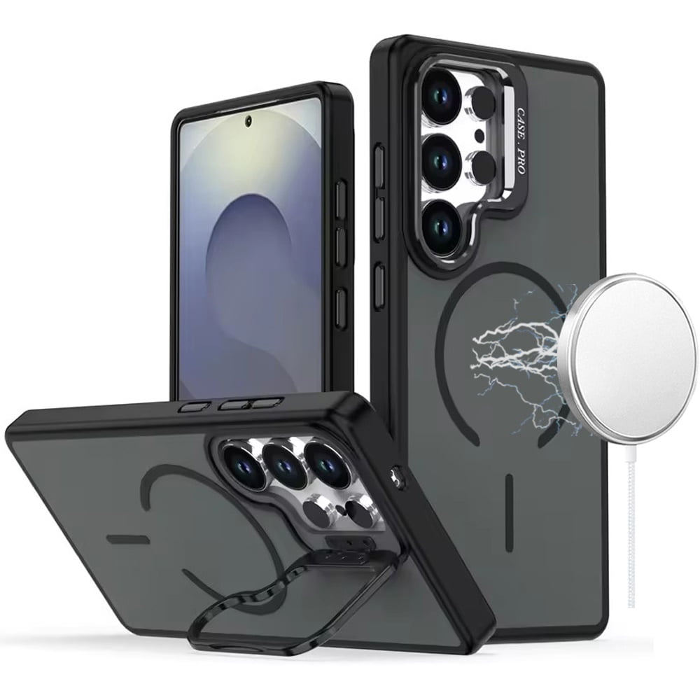 For Samsung s26 Ultra Premium Matte Magnetic Metal Camera Stand Hybrid ...