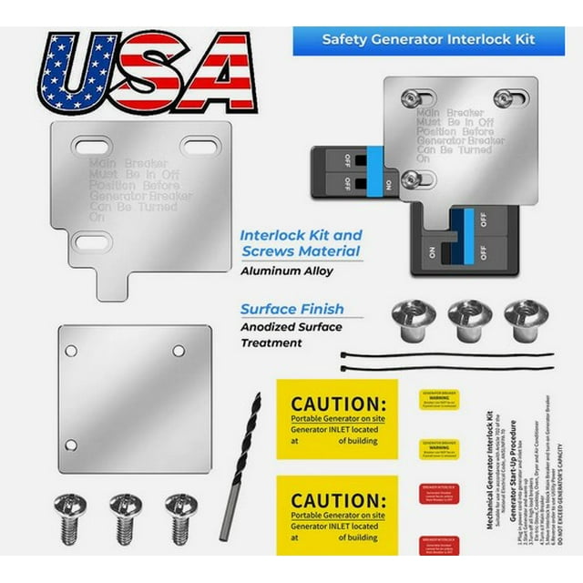 For Siemans Eaton ITE 100 Amp Generator Interlock Kit Main Breaker ...