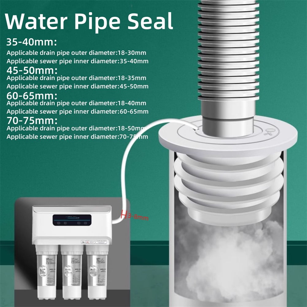 For Sink Drains Drain Pipe Seal Silicone Sealing Ring Housekeeping ...