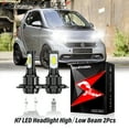 For Smart Fortwo 2008-2012 2013 2014 2015 LED Headlight H7 High/Low ...