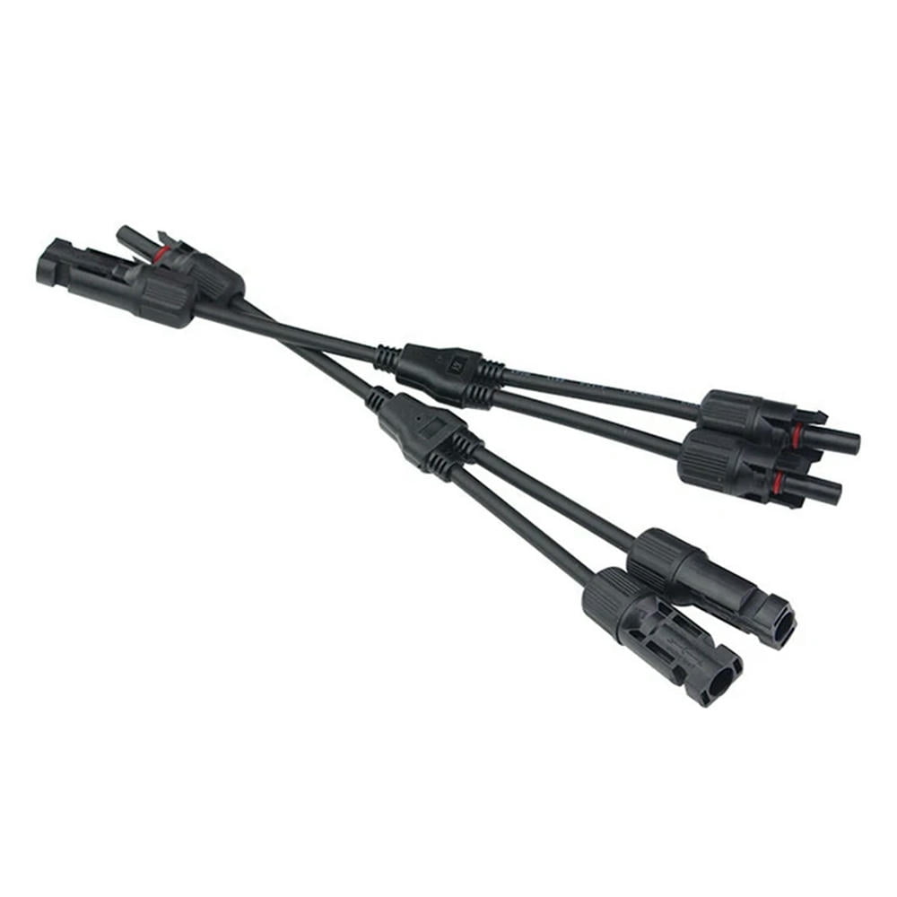 For Solar Panel Connector Y-Type 3-Way Connector Solar Panel Parallel ...