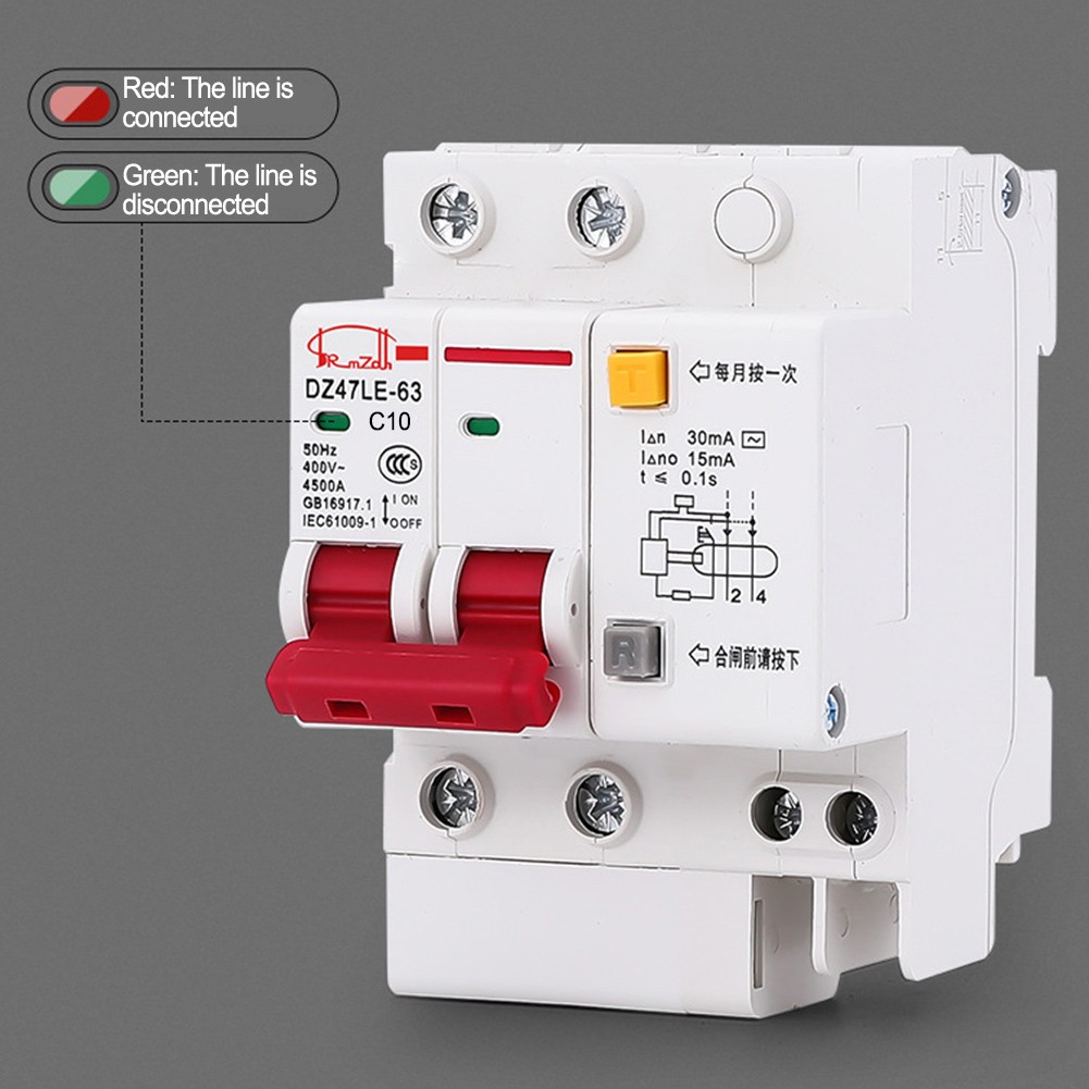 For Spd Surge Protector Arrester 2 Pole Dz47Le Circuit Breaker ...