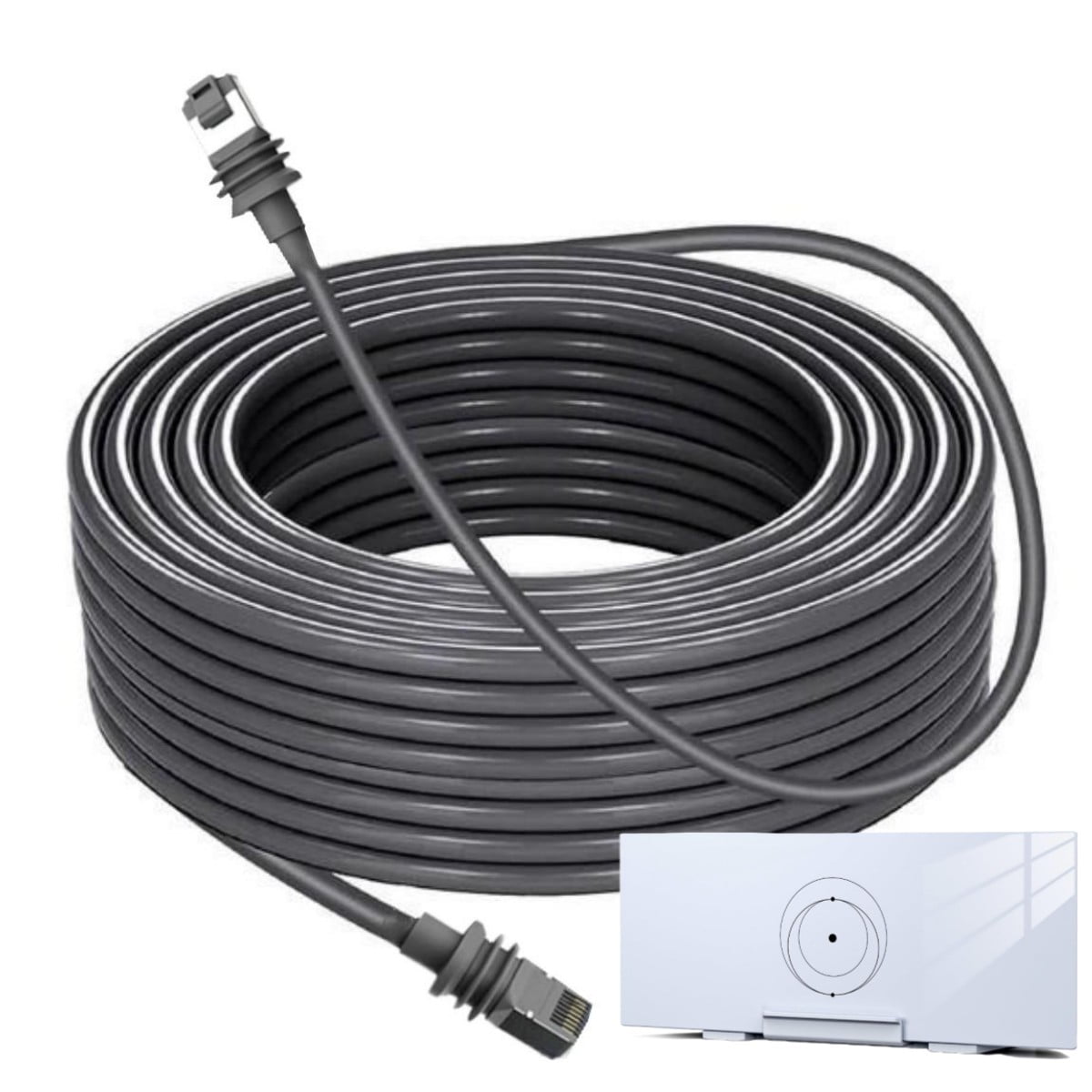 For Starlink Gen 3 Cable 2M (6.6FT) Extension Waterproof Satellite ...