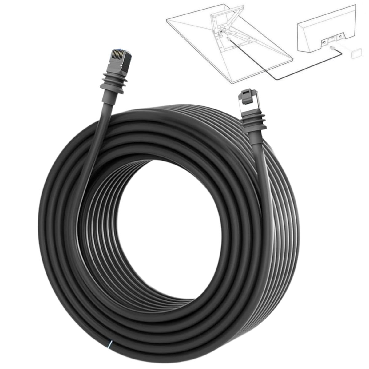 For Starlink Gen 3 Cable 5M (16FT) Extension Waterproof Satellite ...