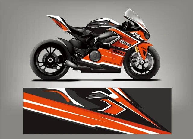 For Stitching Full Body Racing Graphics Decal Vinyl Wrap Custom Size ...