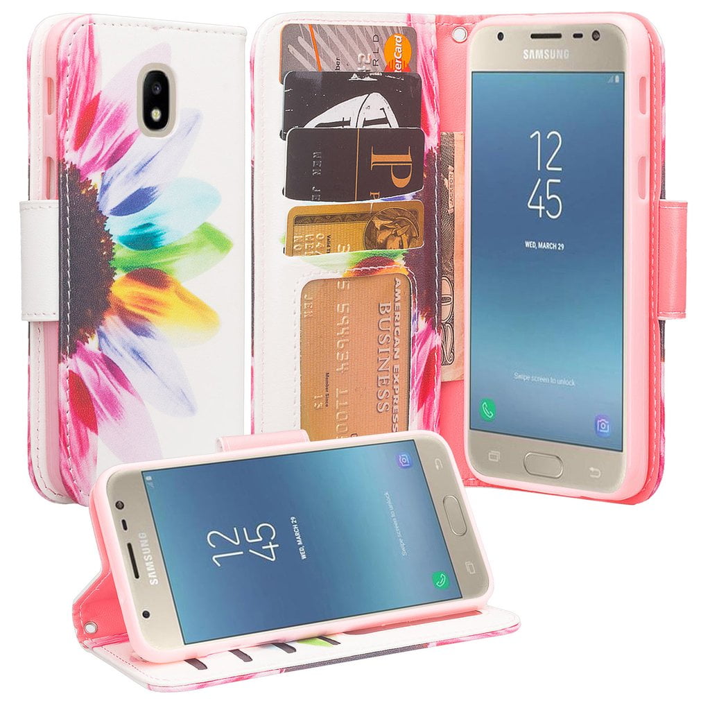 For StraightTalk Samsung Galaxy J7 Crown (S767VL) Case Pu Leather Flip ...