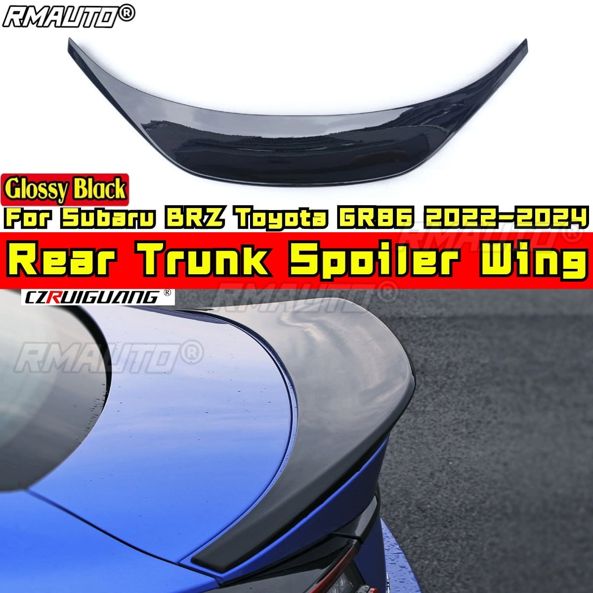 For Subaru BRZ Toyota GR86 2022-2024 Body Kit Rear Spoiler Wing Glossy ...