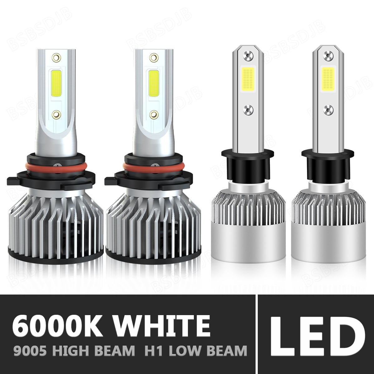 For Subaru Forester 2006 2007 2008 LED Headlight High-Low Beam Bulbs ...