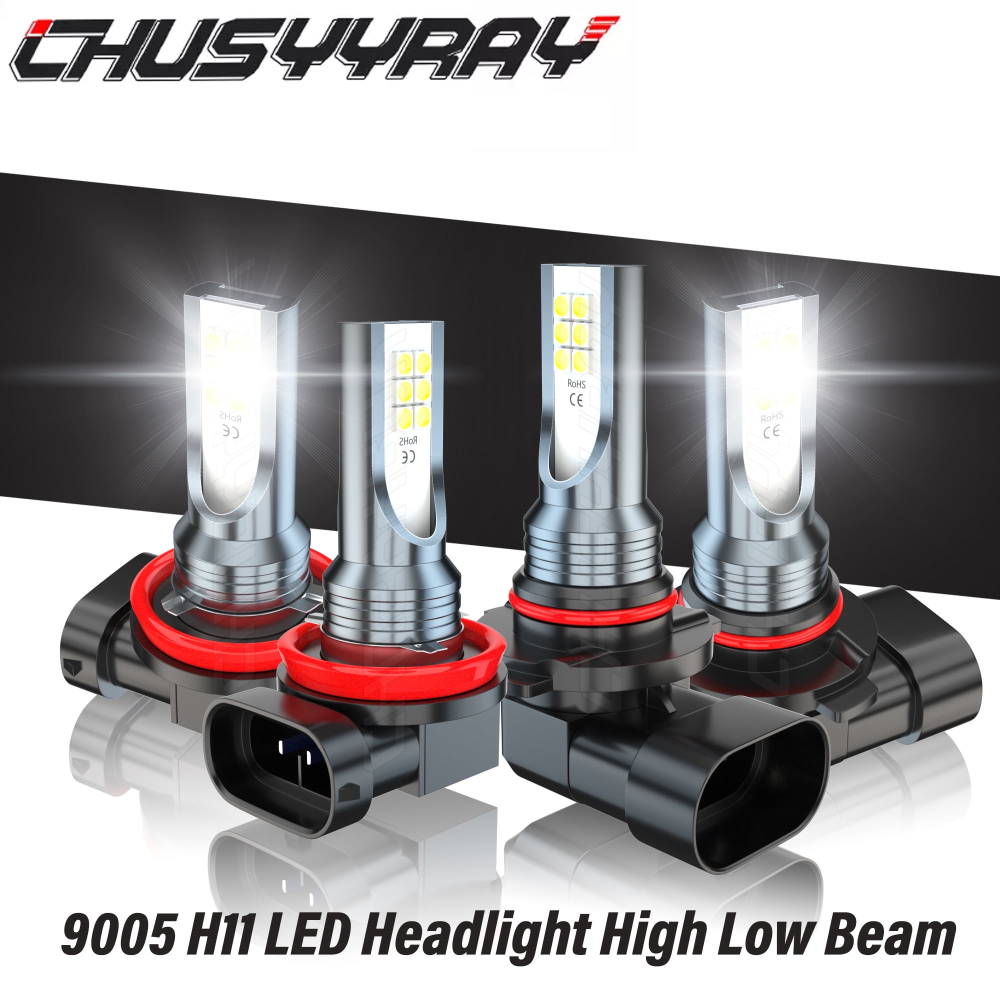 For Subaru Impreza 2008-2020 6000K White LED Headlight High Low Beam ...