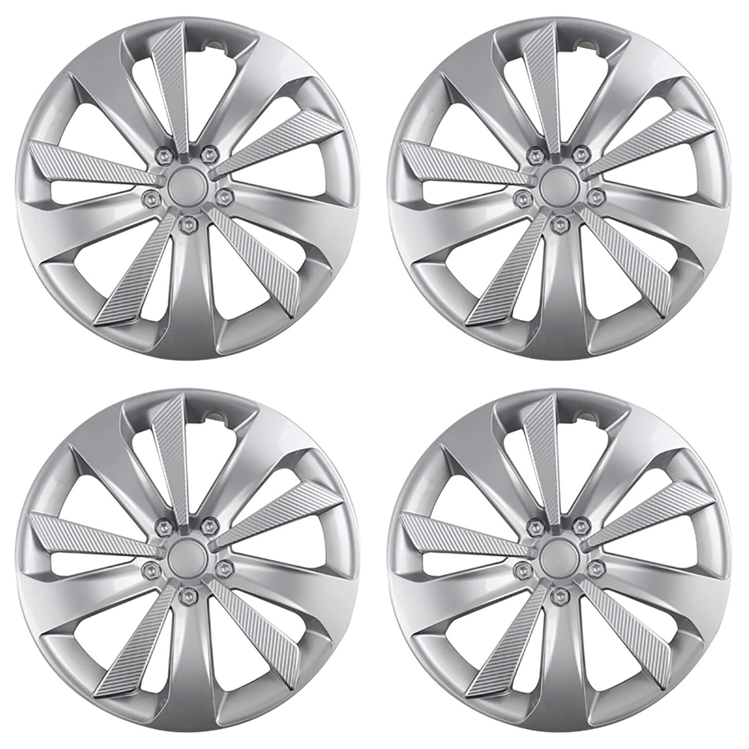 For Subaru Impreza 2017-2023 16in Silver Hubcaps Wheel Cover Hub Cap, 4 ...