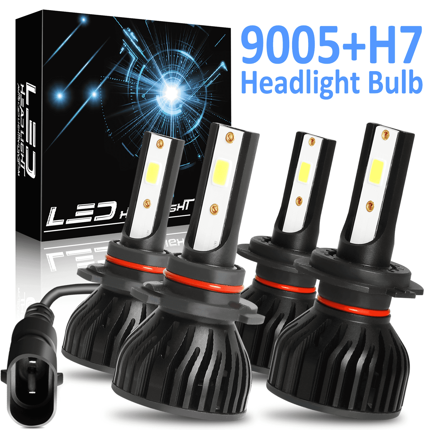 For Subaru Outback 2010 2011 2012 2013 2014 4X LED Headlight Bulbs Kits ...