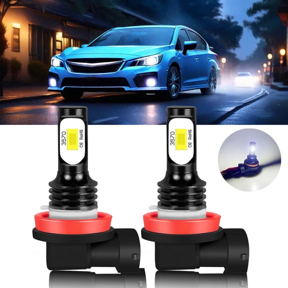 For Subaru Outback 2010-2022 LED Fog light Bulbs 8000K Bule H16 H11 H8 ...