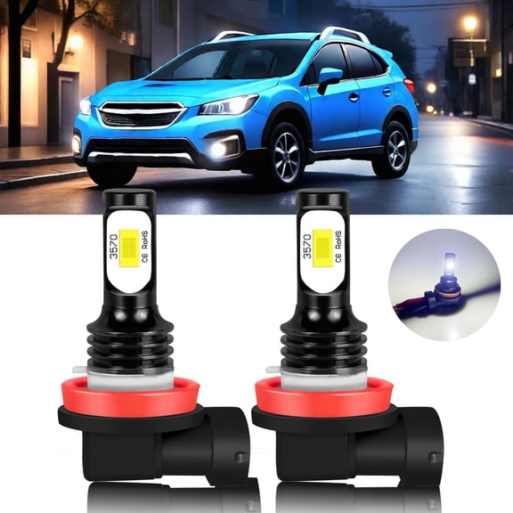 For Subaru Outback 2010-2022 LED Fog light Bulbs 6000K White H16 H11 H8 ...