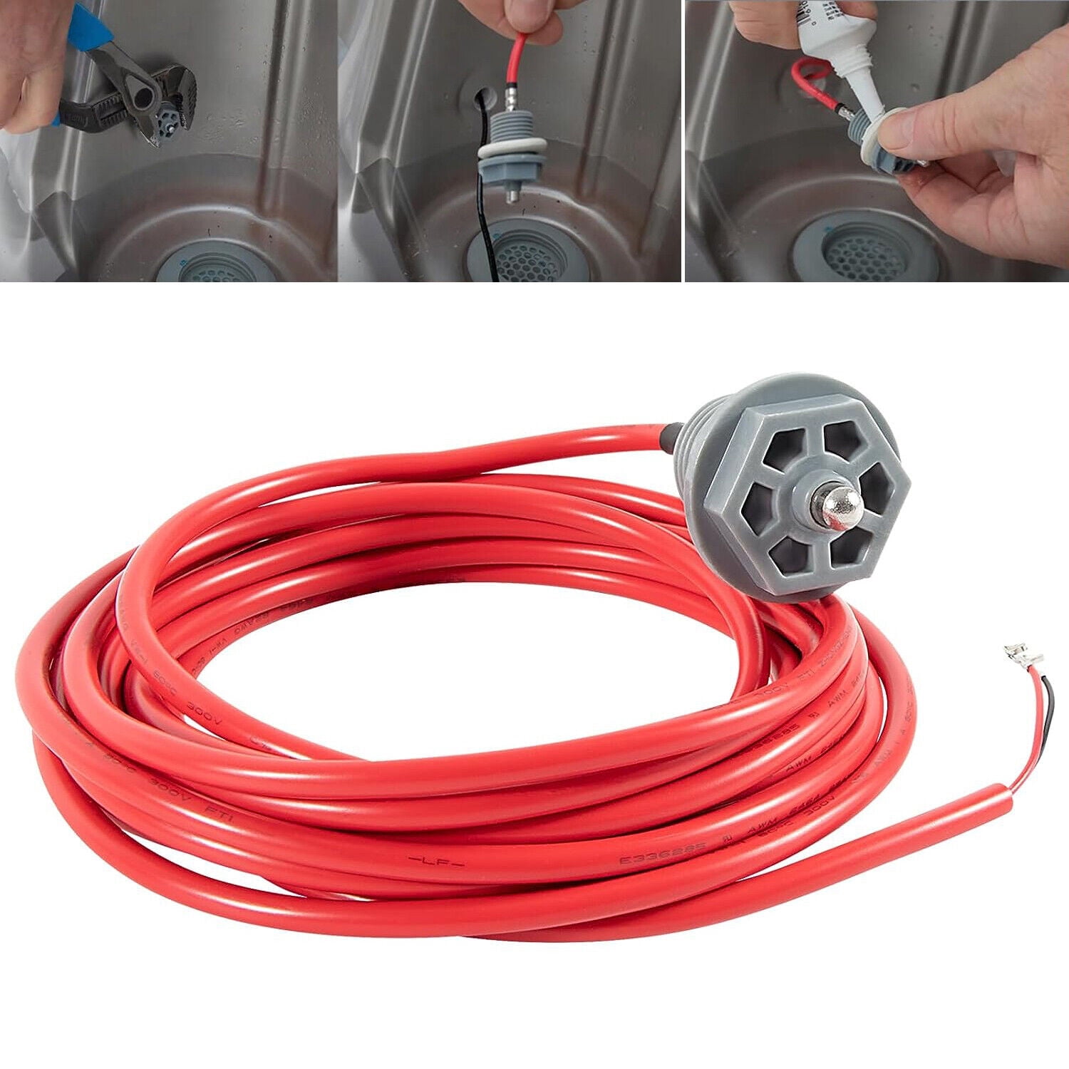 For Sundance Spas Temperature Sensor Curled Finger Connector Massage ...