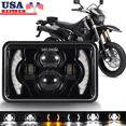 For Suzuki DRZ400SM DRZ400S DRZ400 Motorcycle 4x6" LED Headlight High ...