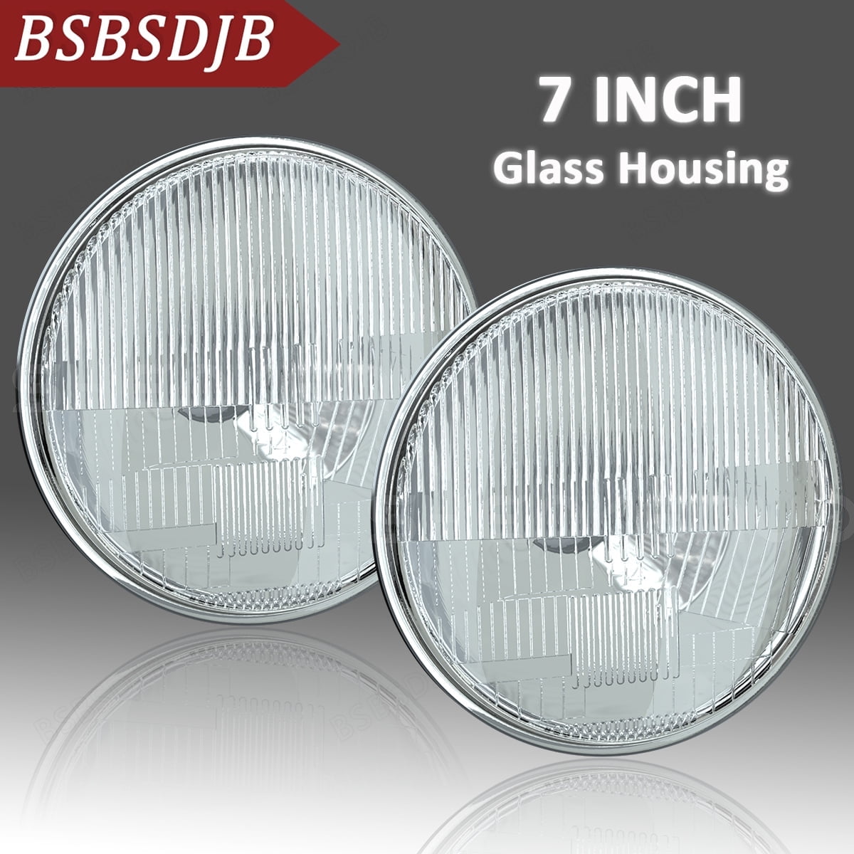 For Suzuki Samurai 1986-1995 Pair 7" Round Headlight Sealed Beam Glass ...