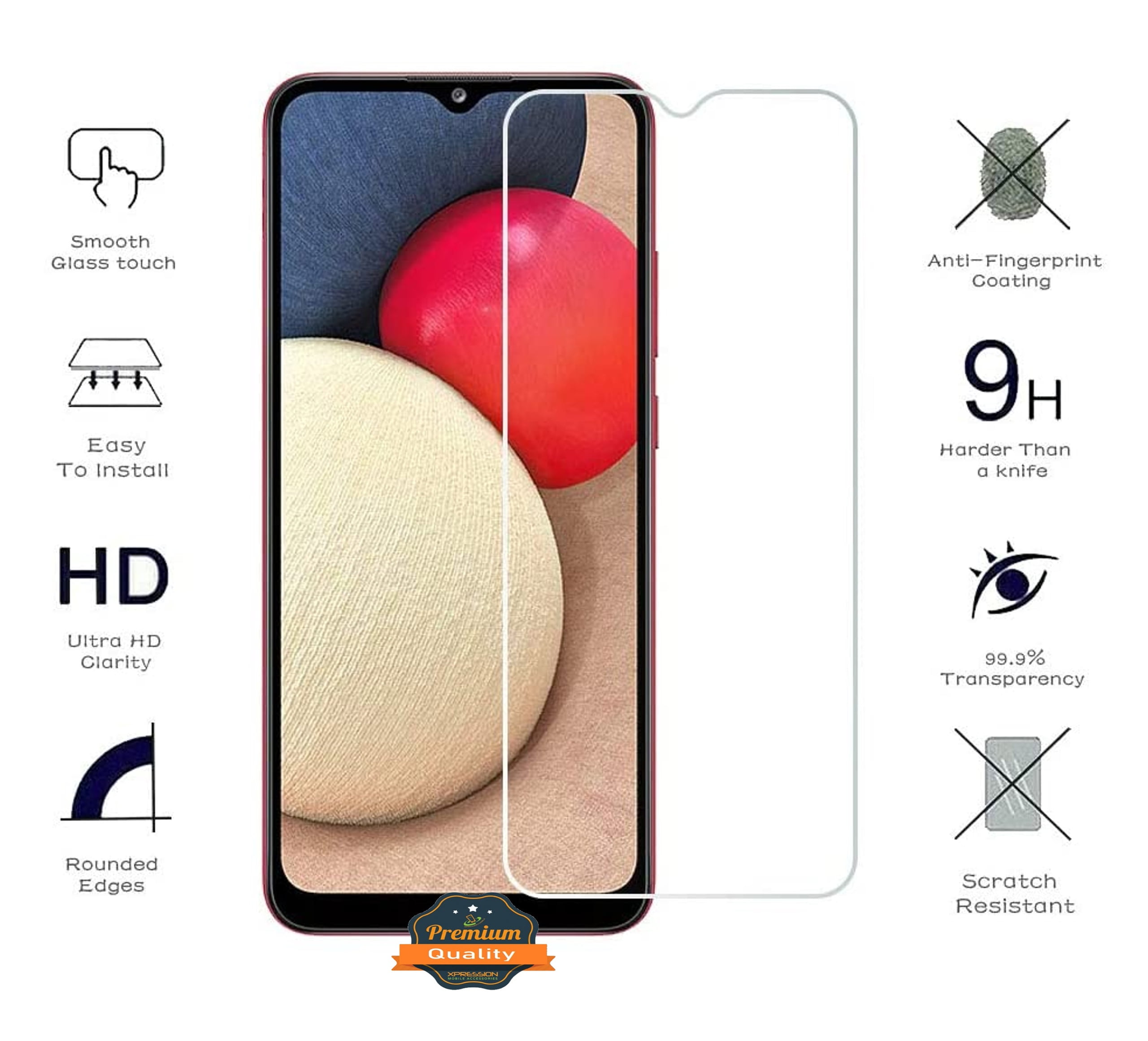 For T-Mobile REVVL 8 Pro 2025 Tempered Glass Screen Protector - Clear ...