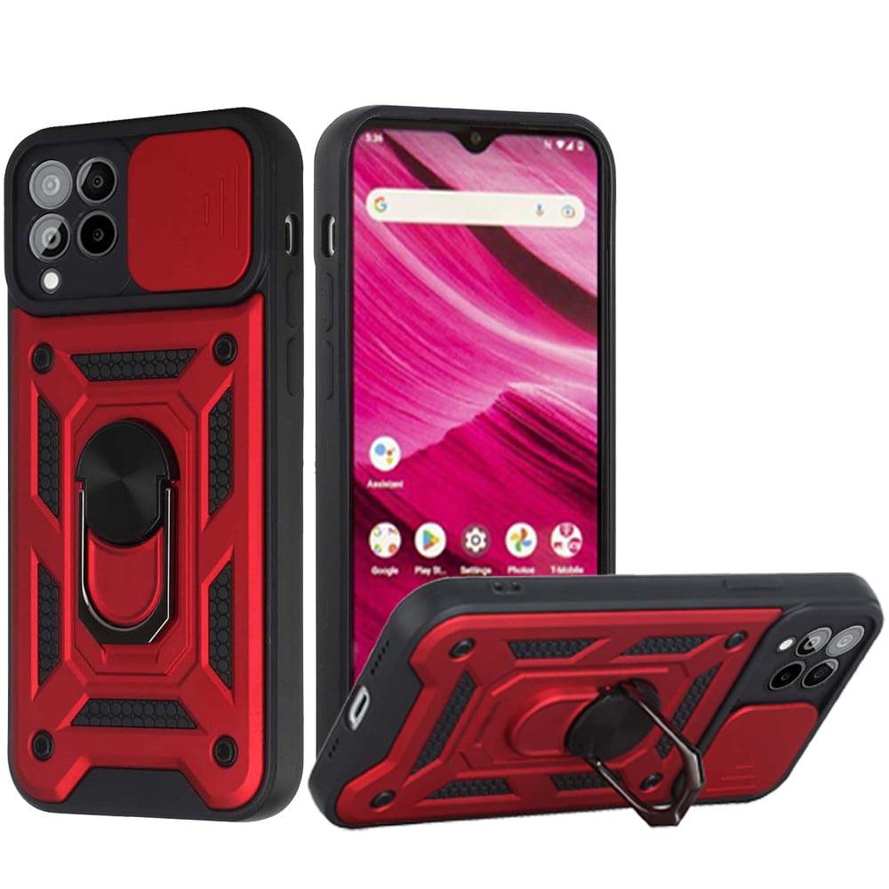 For T-Mobile Revvl 6 5G Hybrid Cases with Slide Camera Lens Cover and ...