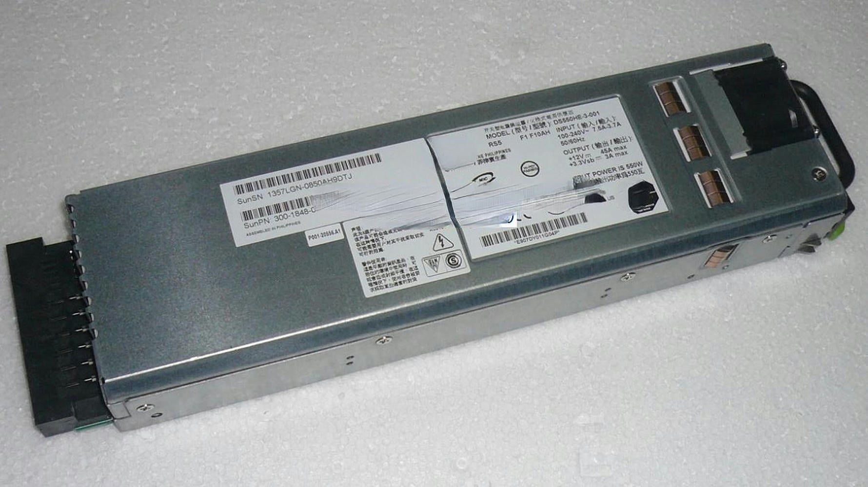 For T2000 V445 X4200M2 300-1848 550W Server Power DS550HE-3-001 ...