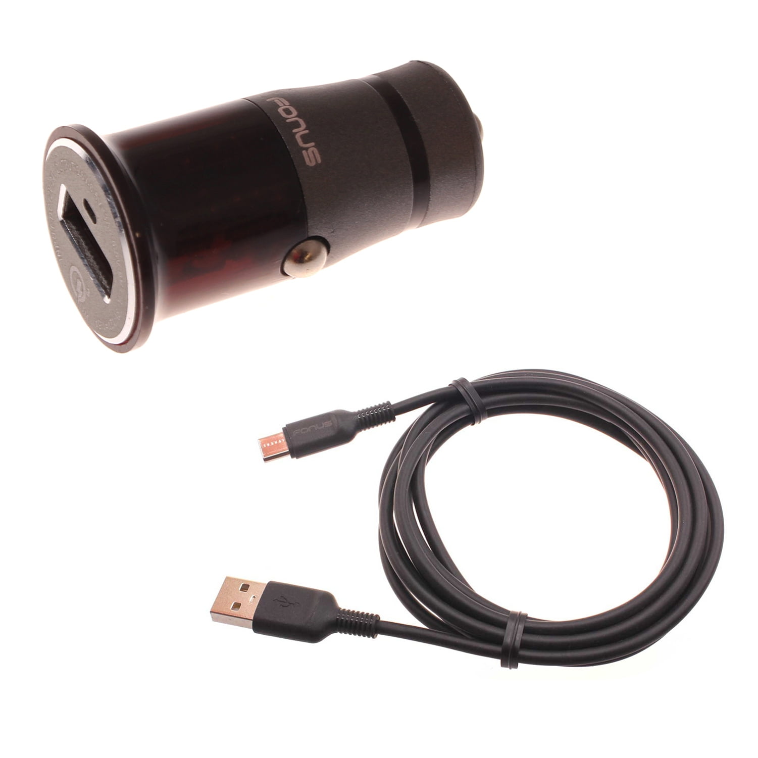 For TCL 30/40 XE 5G - 18W Fast Car Charger, 6ft USB-C Cable Long Power ...