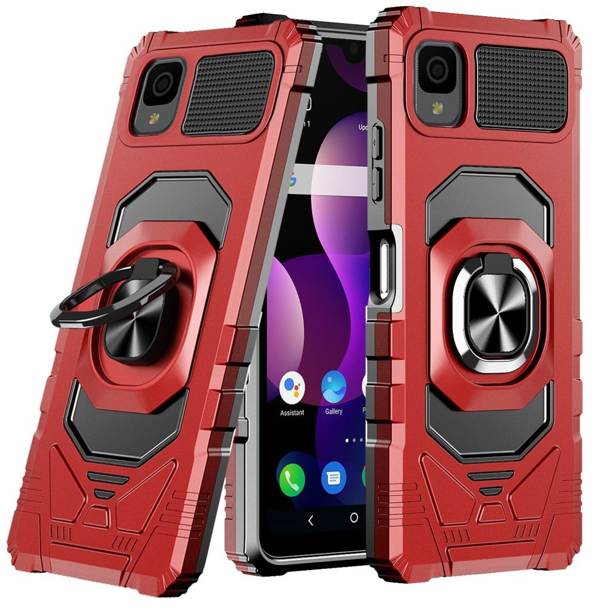 Belldandy Heaven Robotic Hybrid Ring Kickstand Phone Case Cover, Red ...