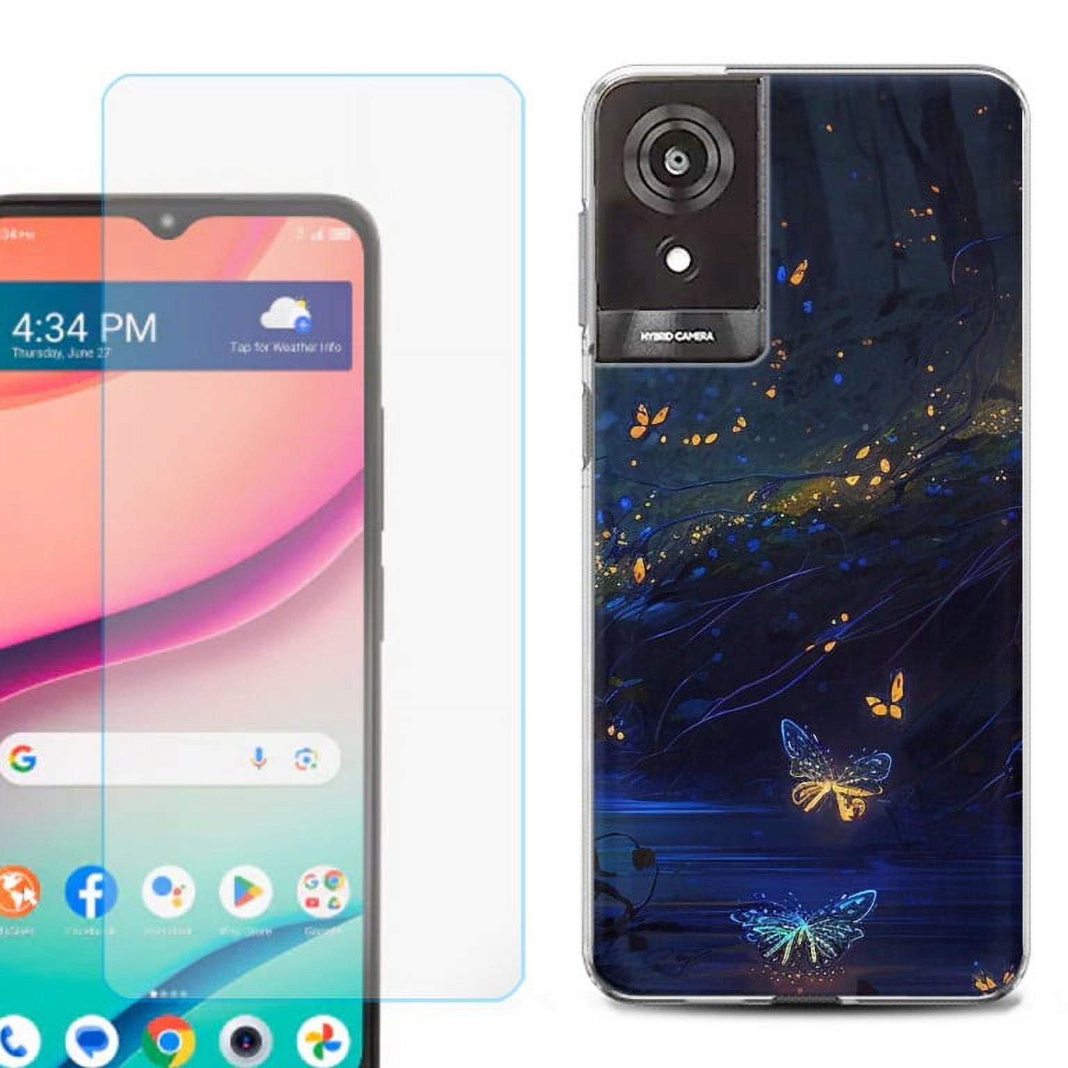 For TCL 50 LE Phone Case Cover, Shockproof Case with Tempered Glass ...