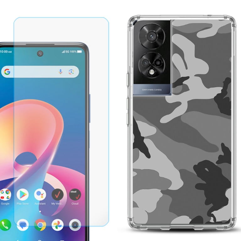 For TCL 50 XE 5G Phone Case Cover, Shockproof Bumper Hybrid Case with ...