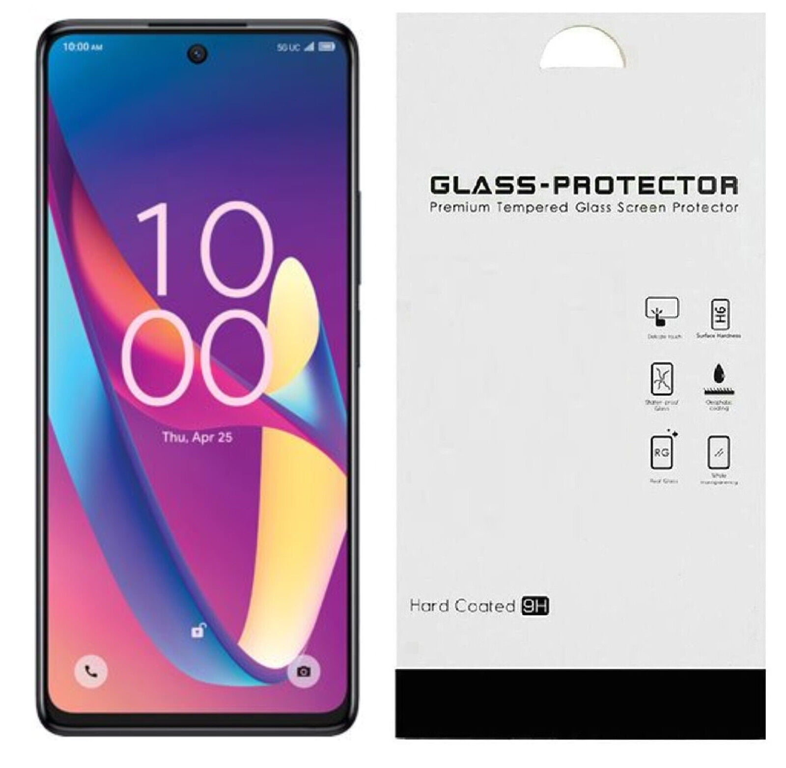 For TCL 50 XL 5G 2x Tempered Glass Screen Protector - Walmart.com