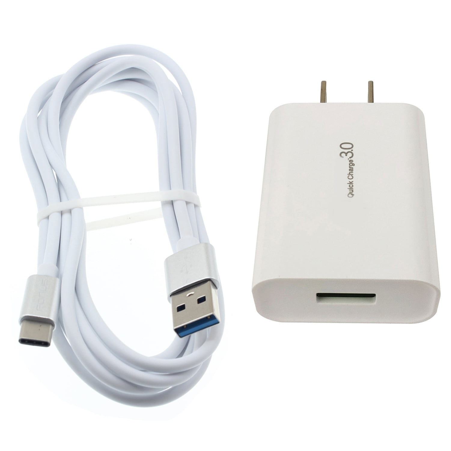 For Tcl Ion X - 18w Fast Home Charger 6ft Long Usb-c Cable Type-c Cord
