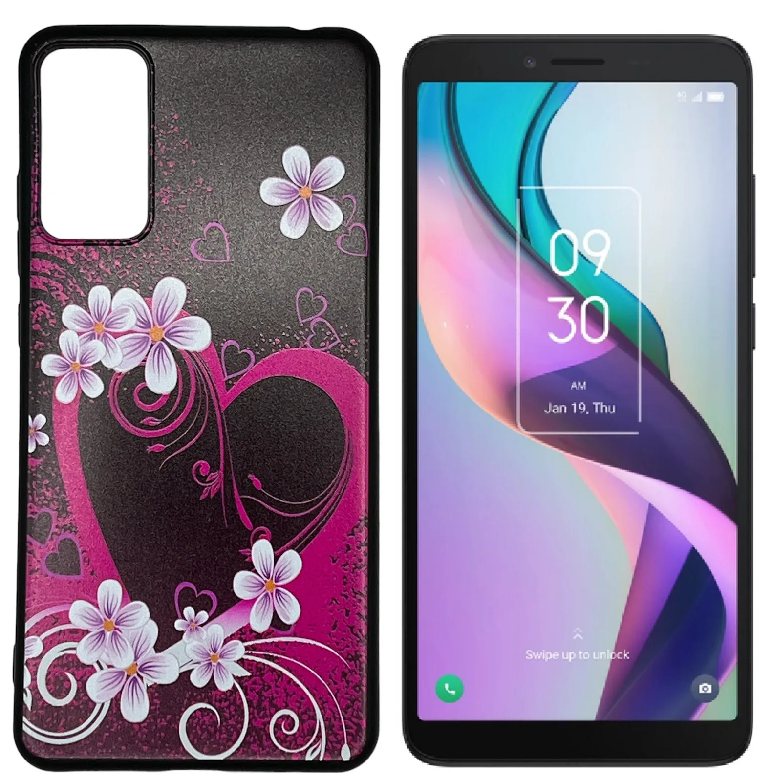 For TCL Ion X TPU 1-Piece Flexible Skin Cover Cell Phone Case - Pink ...