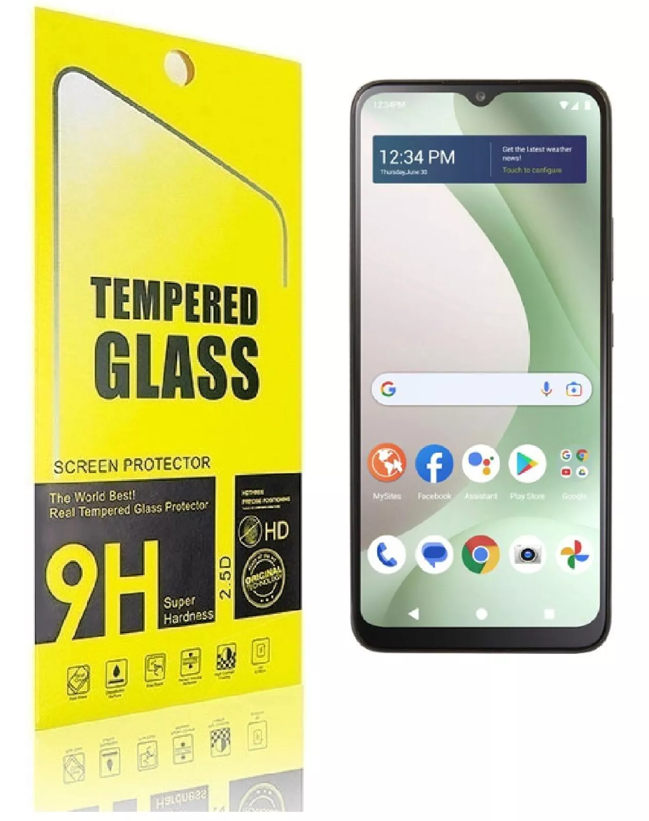 For TCL K24 T434D 3x Tempered Glass Screen Protector - Walmart.com
