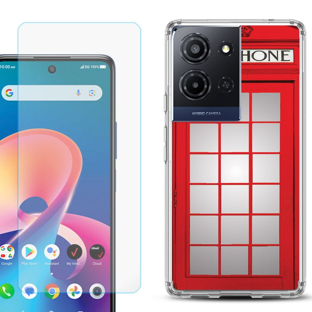 For TCL K32 5G Protective Shockproof Phone Case with Tempered Glass ...