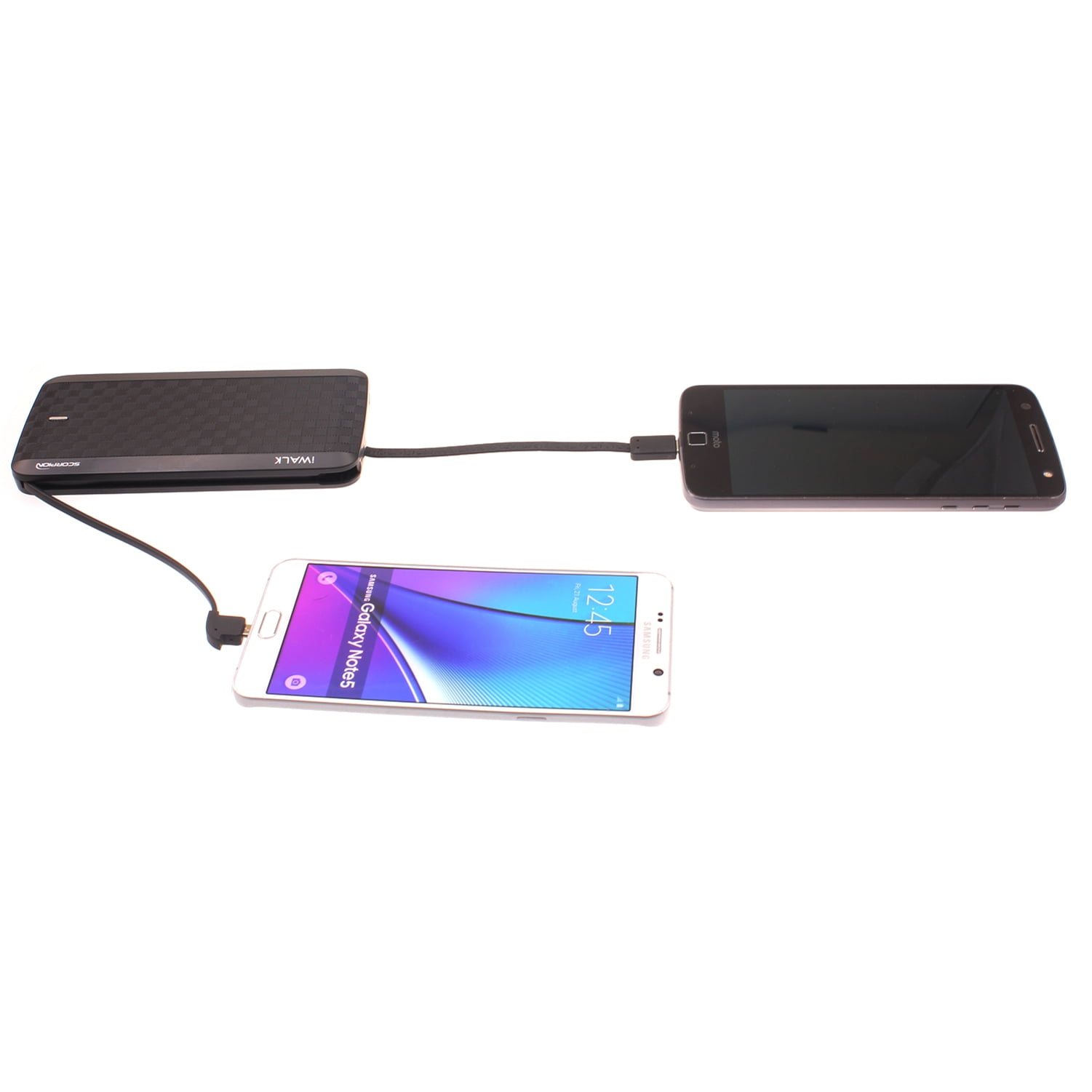 For TCL Stylus 5G - 8000mAh Power Bank, Charger Backup Battery Portable Built-in Cables All-in ...