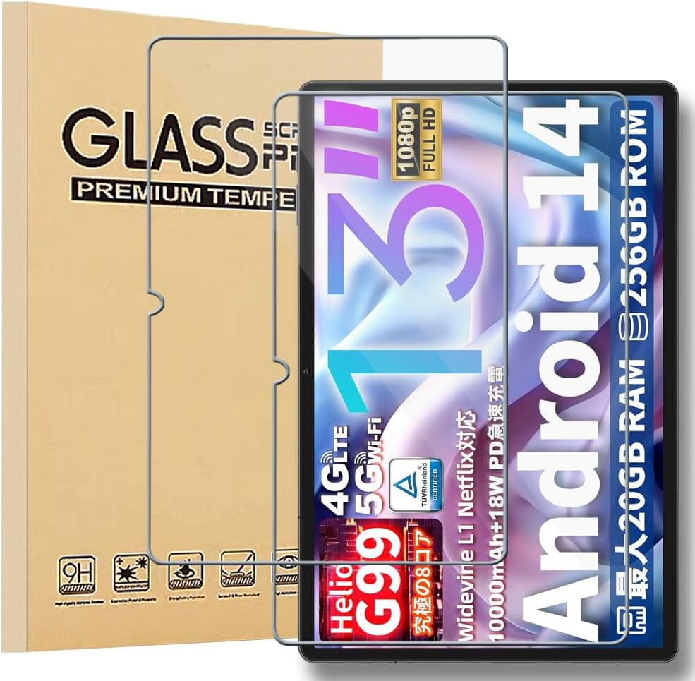 For TECLAST T65 Max 13-inch Glass Film for TECLAST T65 Max 13-inch LCD Protective Glass Film 9H ...