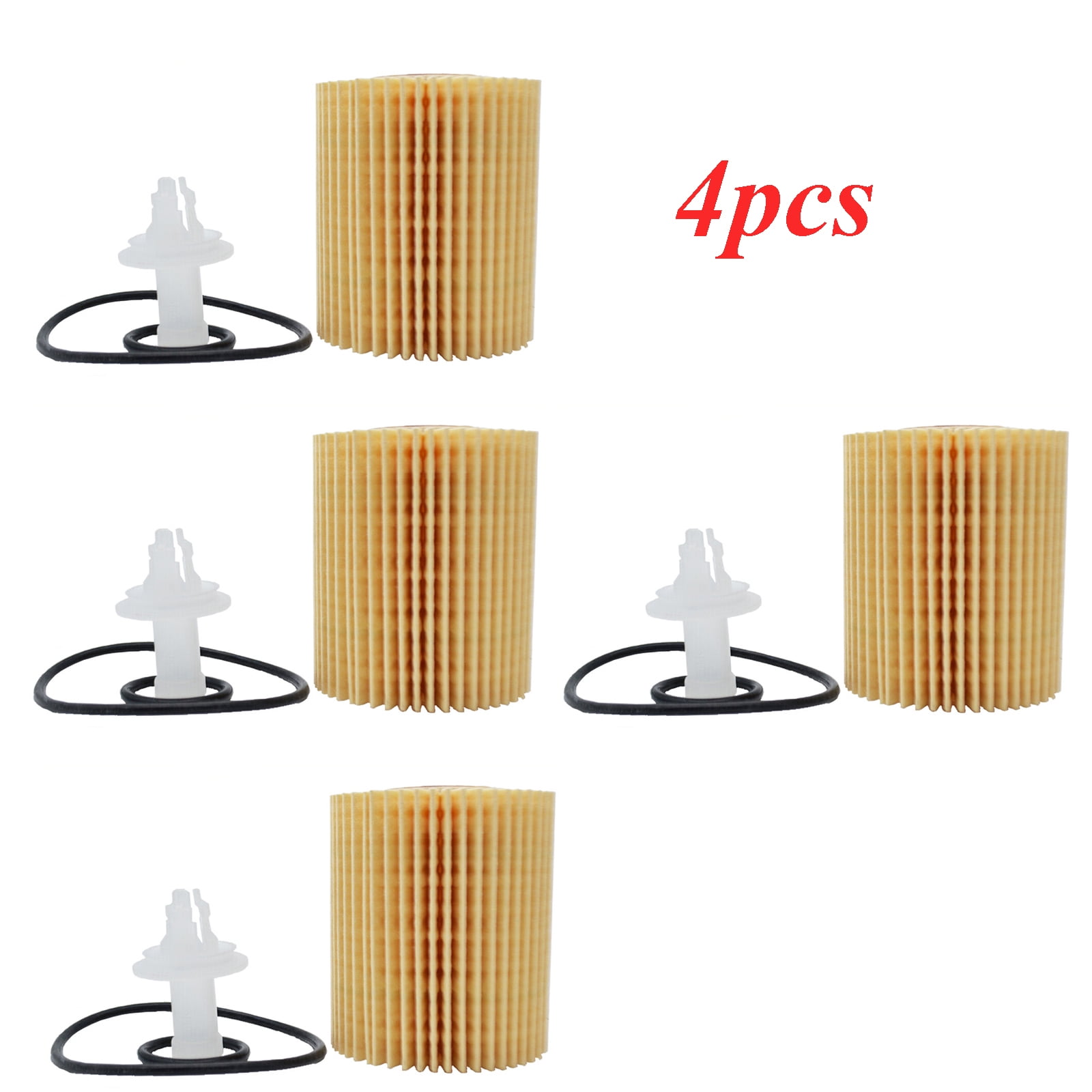 For TOYOTA 4RUNNER FJ CRUISER TUNDRA OIL FILTER SET OF (4) 04152-YZZA3 ...