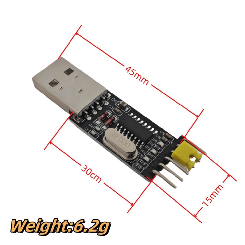 for Tzt Ch340G Usb To for Ttl Module Upgrade Small Board Stc Mcu Download Cable Boar - Walmart.com