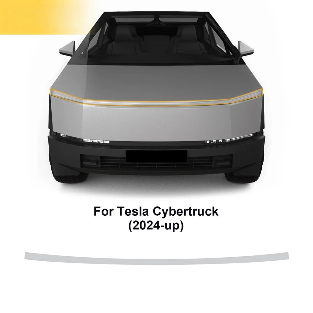 For Tesla Cybertruck 2024 2025 Car Front Light Pre Cut Protection Film ...